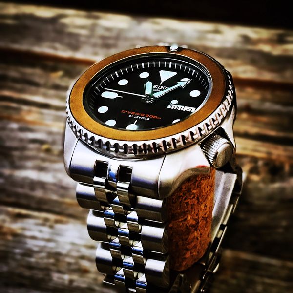 FS: Seiko SKX Brass Bezel Mod & Uncle Jubilee bracelet | WatchCharts ...