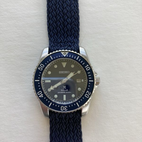 SEIKO SNE585 38mm Prospex Solar Dive Watch Blue Dial Excellent ...