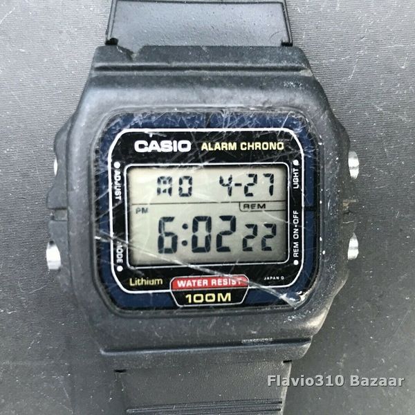 1986 Vintage CASIO W-720 (549) Japan T 38mm case - New Battery ...