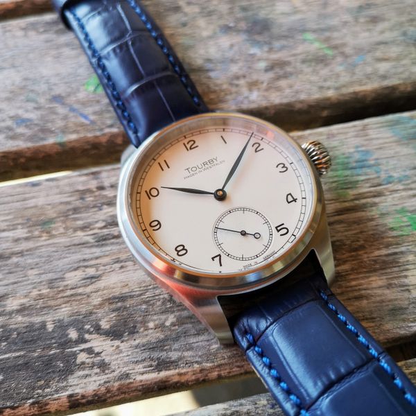 FS: Tourby Marine Arabic Silver 45mm Manual Wind - Highly-Decorated ETA ...