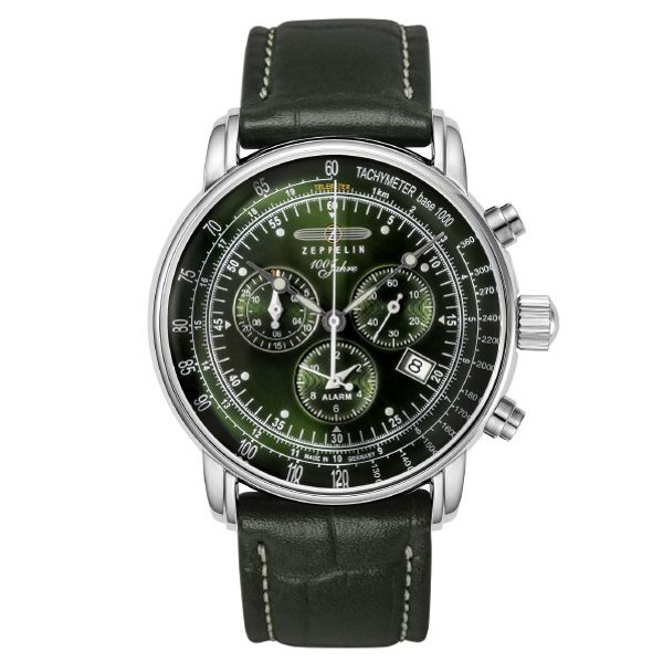 Zeppelin Watch SPECIAL EDITION 100 Years Green 8680-4 [86804] | WatchCharts