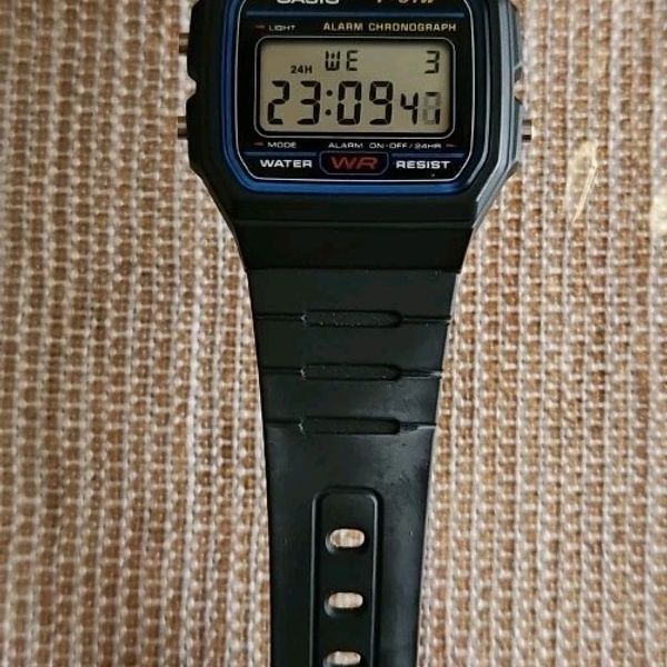 CASIO F91W-1 F91 BLACK DIGITAL WATCH PERFECT WORKING CONDITION ...