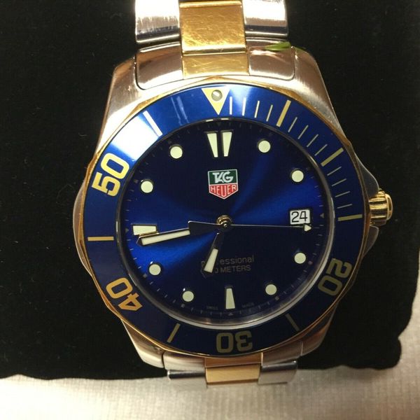 TAG Heuer Aquaracer - Electric Blue Face WAB 1120 - 38mm | WatchCharts ...