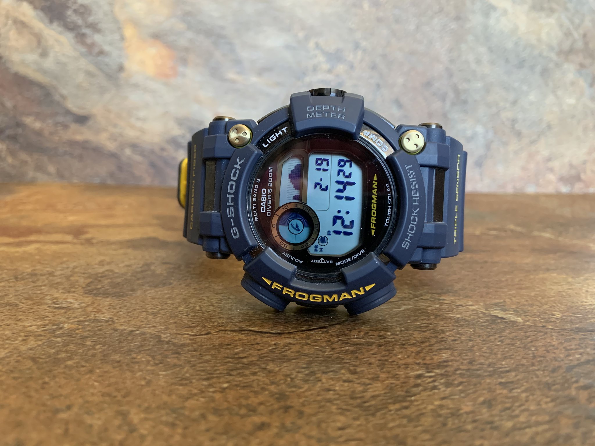 FS: Casio G-shock Frogman GWF-D1000NV Blue and Gold | WatchCharts