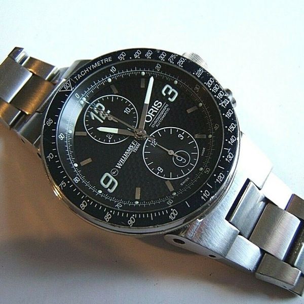 ORIS WILLIAMS F1 TEAM LTD ED 7563 AUTOMATIC CHRONOGRAPH 45MM W BRACELET ...