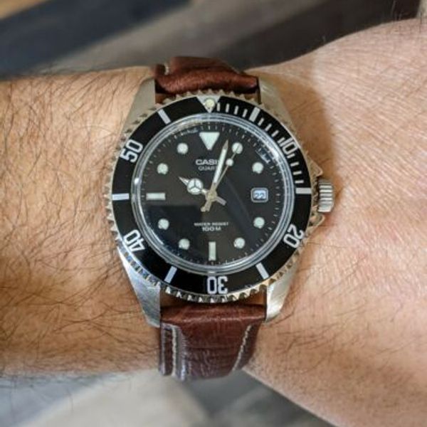 Beautiful Casio Submariner Black Sub MTD-1010 Vintage - Rare - New ...
