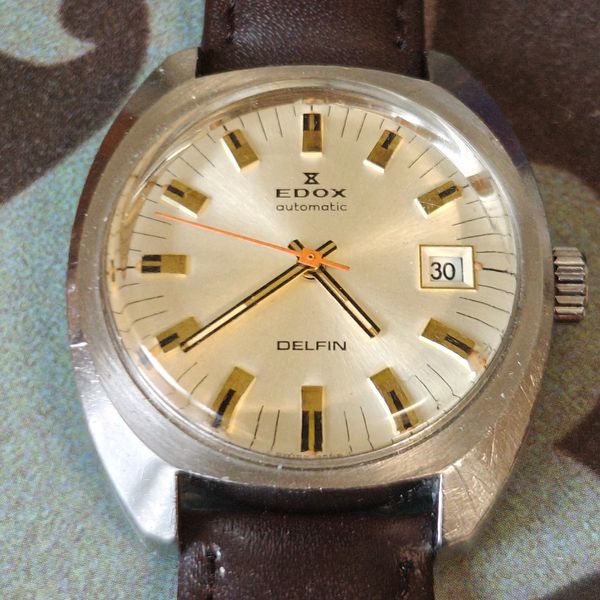 Edox Delfin 1970s Swiss Automatic Vintage Watch | WatchCharts Marketplace
