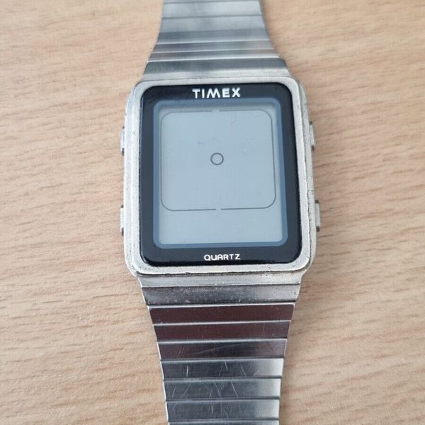 Vintage Timex Analogue Illusion/Digital LCD watch spares or repair ...