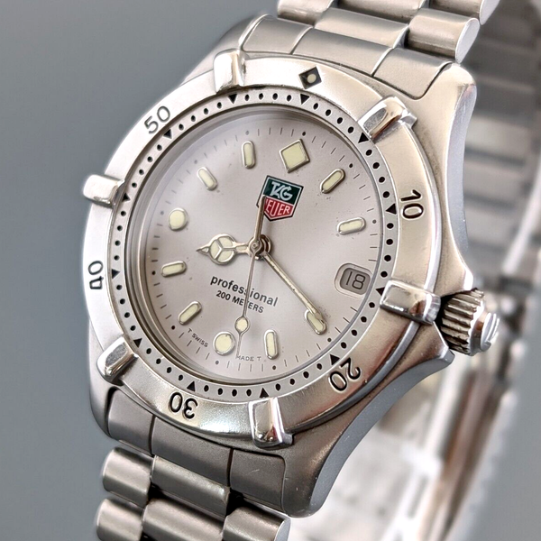 Tag Heuer 2000 Professional 962.213R Gray Dial Date Men's Quartz Watch Vintage | WatchCharts ...