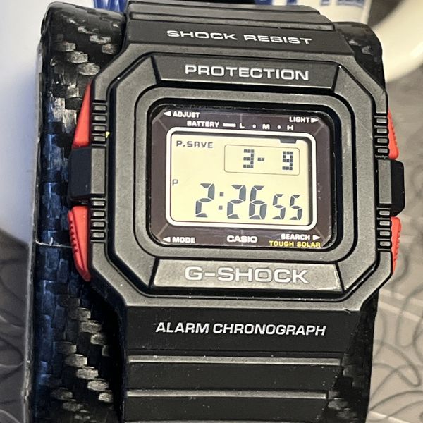 Casio G-Shock II DW-5500C-1 Reissue Tough Solar Watch, Used, Rare Model ...