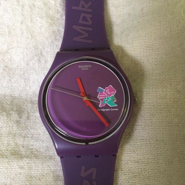 SWATCH London 2012 Olympic Games Maker Purple Watch | WatchCharts