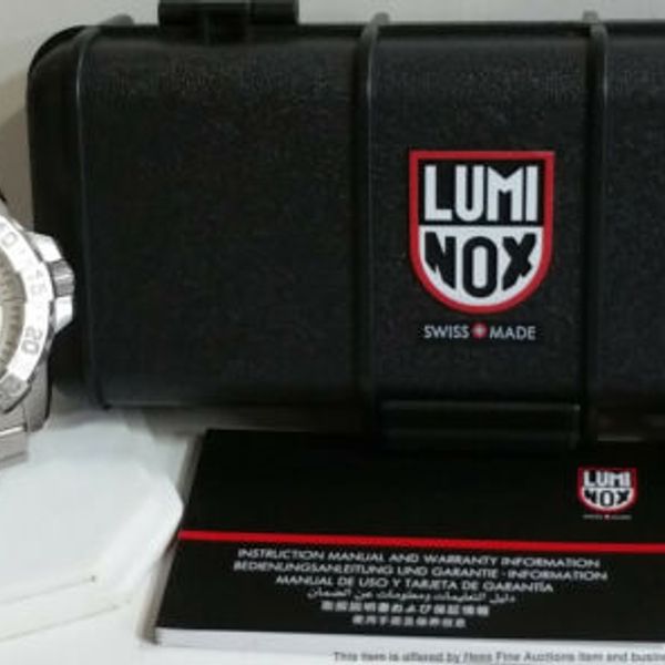 Luminox Navy Seal Series 3250 Stainless Steel Divers Mens Watch w Box ...