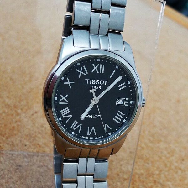 Tissot 1853 PR 100 T049410B Sapphire Crystal Stainless Steel Men's Watch Date | WatchCharts ...