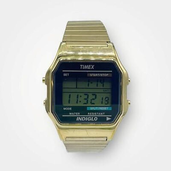 Timex Mens Digital Watch Gold Tone Body | WatchCharts Marketplace