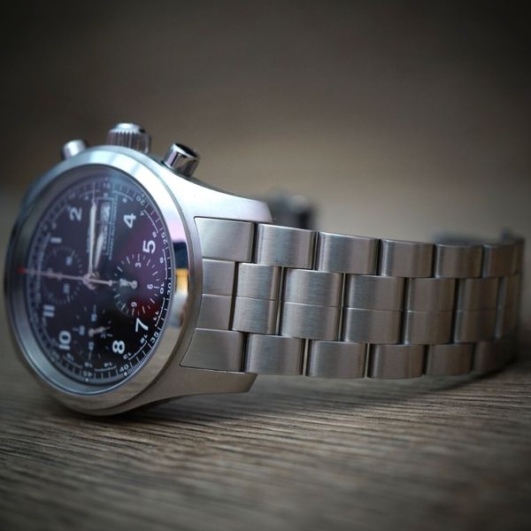 Hamilton Khaki Field Chronograph H71516137 Black Dial Men's Watch Swiss ...
