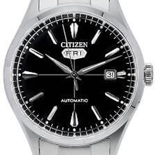 Citizen C7 Stainless Steel Black Dial 21 Jewels Automatic NH8391-51E ...