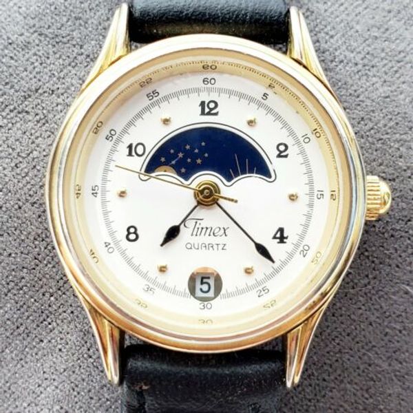 Timex Vintage Ladies Day/Night Moon Phase Watch 364 T CELL Womens NEW ...