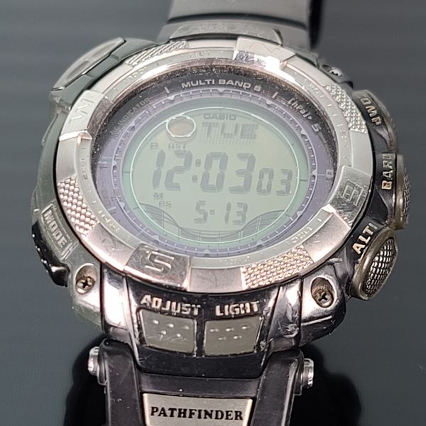 Casio Paw-1500 Tough Solar Radio Watch Pathfinder Triple Sensor ...