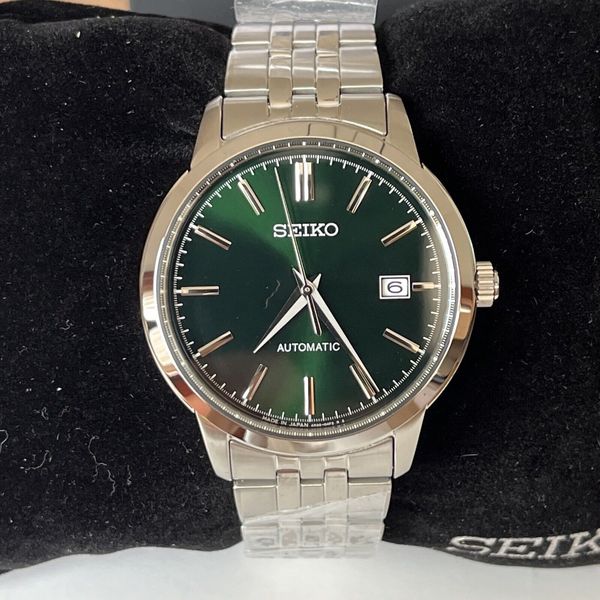SEIKO Automatic Green ESSENTIALS Stainless Steel Men's Watch - SRPH89 ...