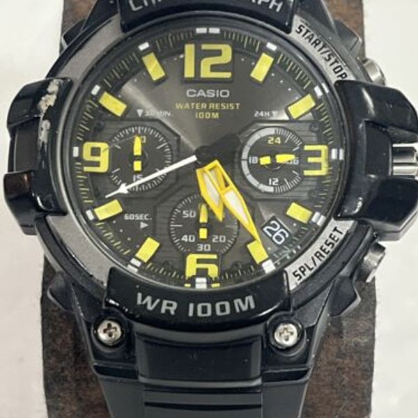 Casio MCW-100H Chronograph WR100m 5434 Stainless Steel Watch With New ...