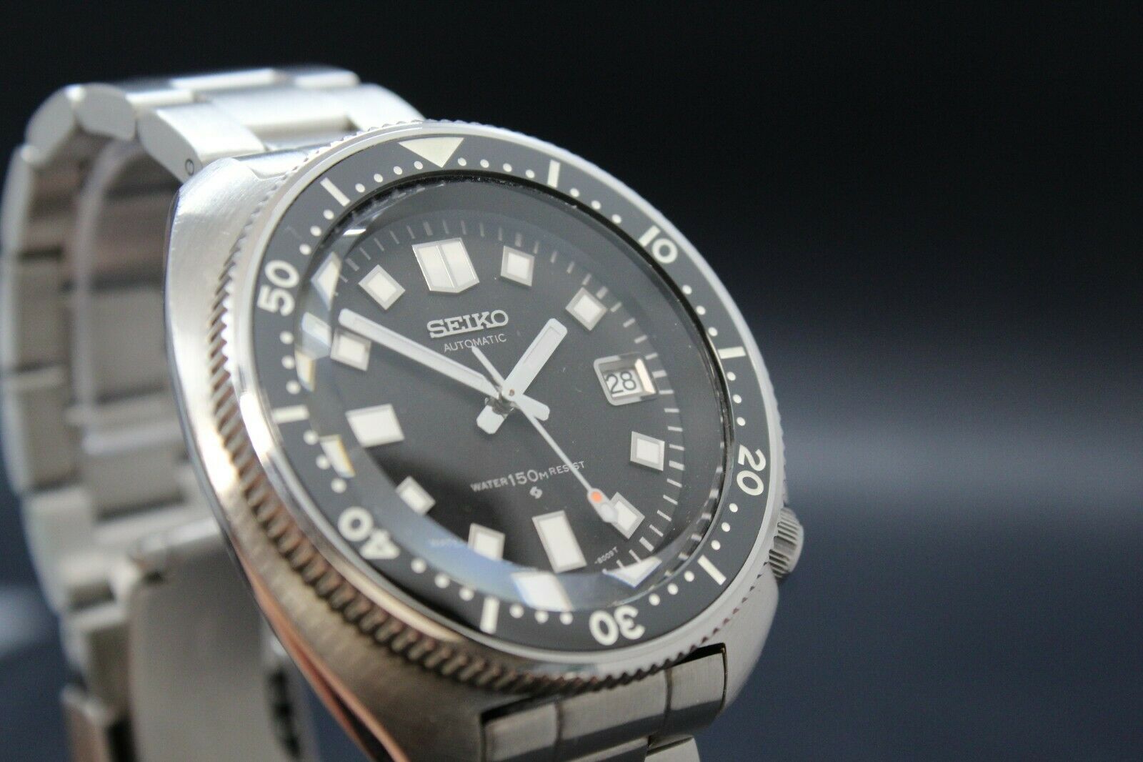 Mod Seiko 6105-8110 Turtle NH35 Clear Sapphire Captain Willard Ceramic ...