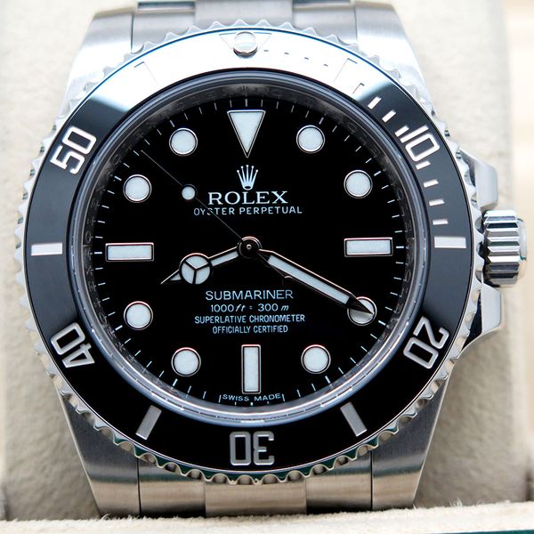 FS: Rolex 114060 SUBMARINER NO DATE-STAINLESS STEEL | WatchCharts ...