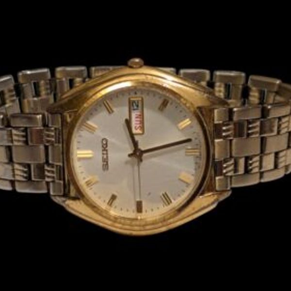 Vintage Seiko Mens Watch Day Date V743-8069 Spares Or Repair | WatchCharts Marketplace