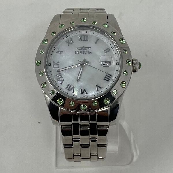 Invicta Angel #18979 Womens Quartz Watch w/ Mother of Pearl Dial green ...