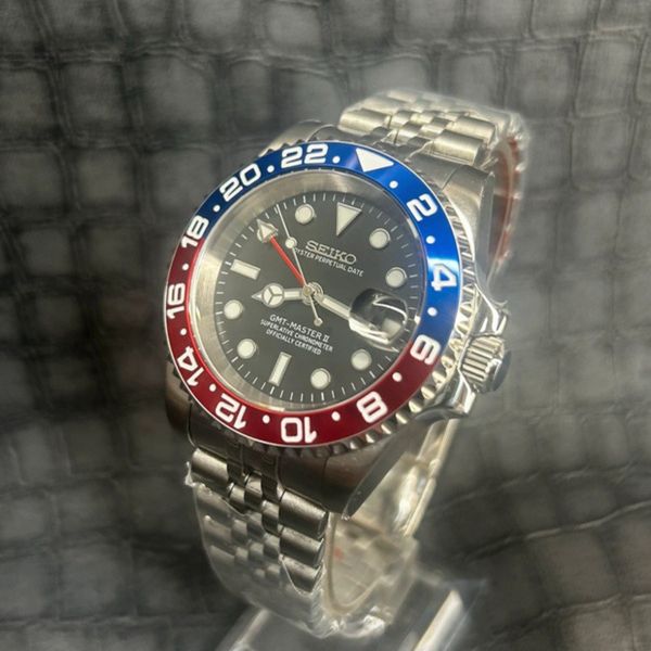 Seiko â Pepsiâ GMT Oyster Perpetual Date Automatic Mod | WatchCharts ...