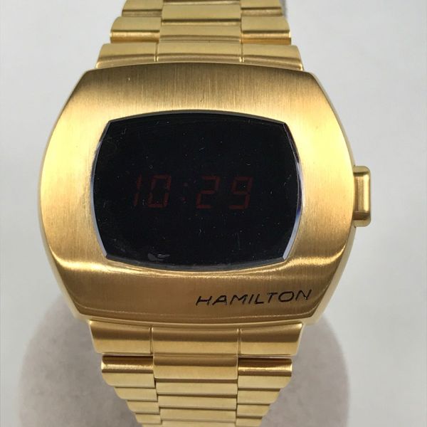 [Used] HAMILTON Quartz watch / Digital / Stainless steel / BLK / GLD ...