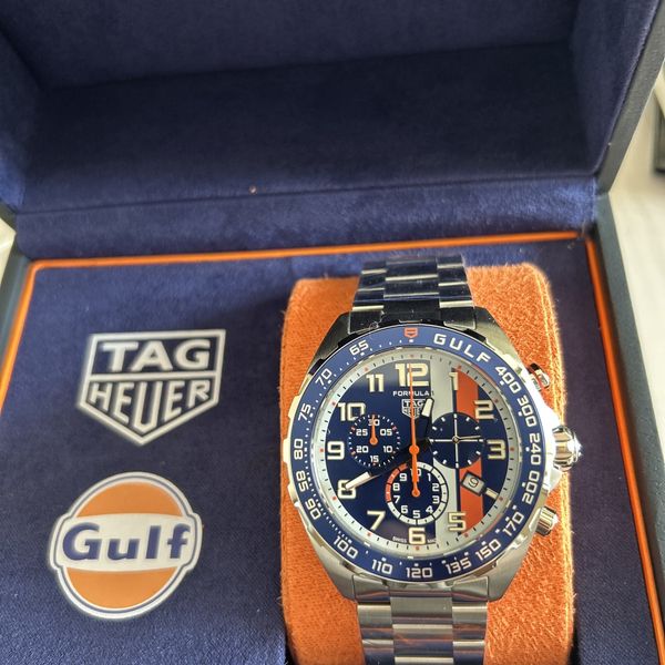 TAG Heuer Formula 1 Chronograph GULF Watch 43mm Steel CAZ101AT.BA0842 ...