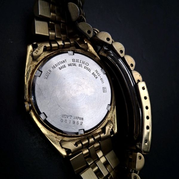 Vintage Seiko Presidential Day Date Watch 36mm Gold Tone 7N43-8111 Needs Battery | WatchCharts ...