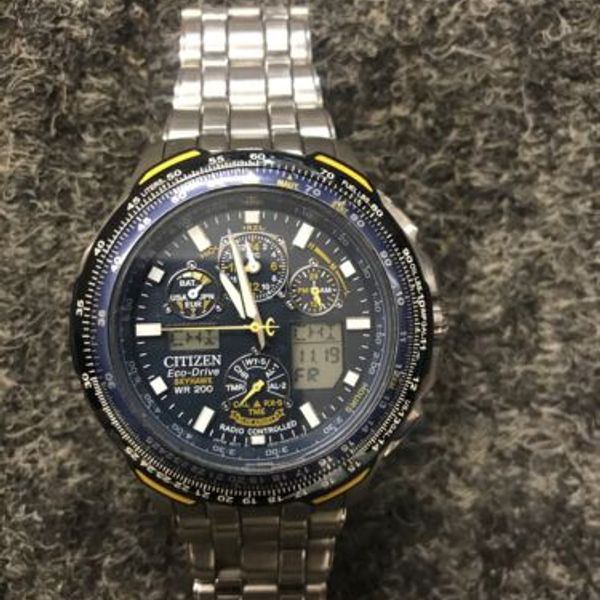 Citizen eco-drive skyhawk WR200 Blue Angels watch | WatchCharts Marketplace