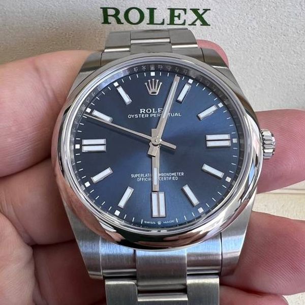 FS: Rolex Oyster Perpetual model 124300 Blue Dial | WatchCharts Marketplace