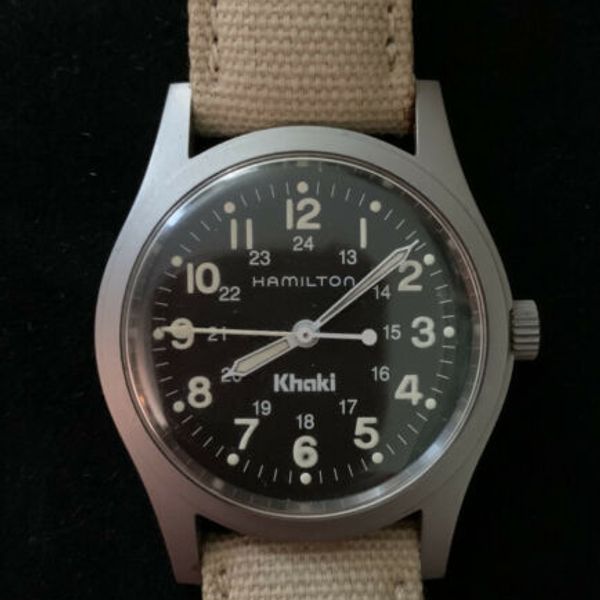 Vintage Hamilton Stainless Steel GG-W-113 US Military Mens Pilots Watch ...
