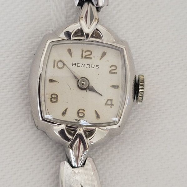 VINTAGE LADIES BENRUS WATCH WITH SAFETY CHAIN | WatchCharts Marketplace