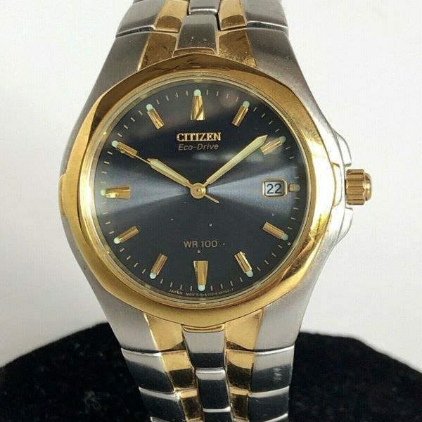 Citizen WR 100 Eco Drive Mens Date Quartz Watch Model E110 K15699 CK ...