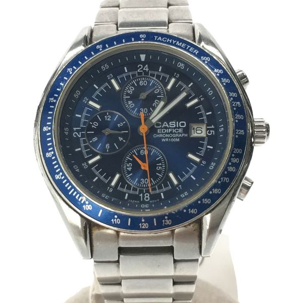 [Pre-owned] CASIO EDIFICE Pilot Chronograph Quartz/Blue/EF-503/Box ...