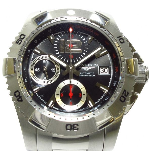 [New] [Used] LONGINES HydroConquest Watch Chronograph Black | WatchCharts