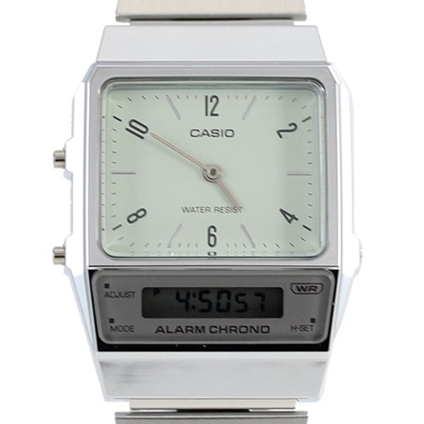 CASIO AQ-800E-3A AQ-800 Quartz Analog & Digital Mint Green ...
