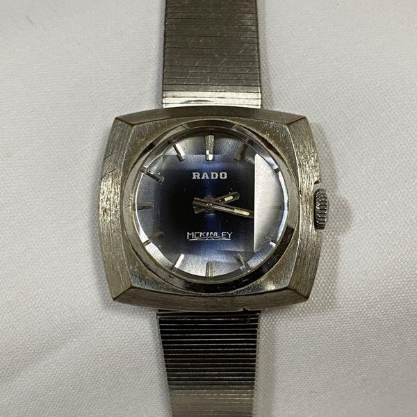 RADO MCKILEY Antique Hand Winding Watch Silver Dial Vintage Not ...
