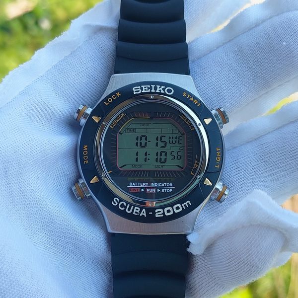 NEAR MINT Vintage Seiko SCUBA MASTER S800-0010 200M (1990s) Men Watch ...