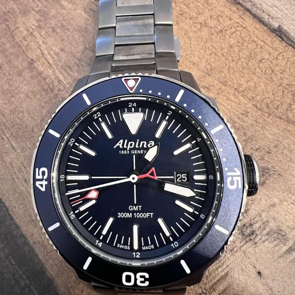 Alpina Seastrong 300m Titanium Diver GMT | WatchCharts Marketplace