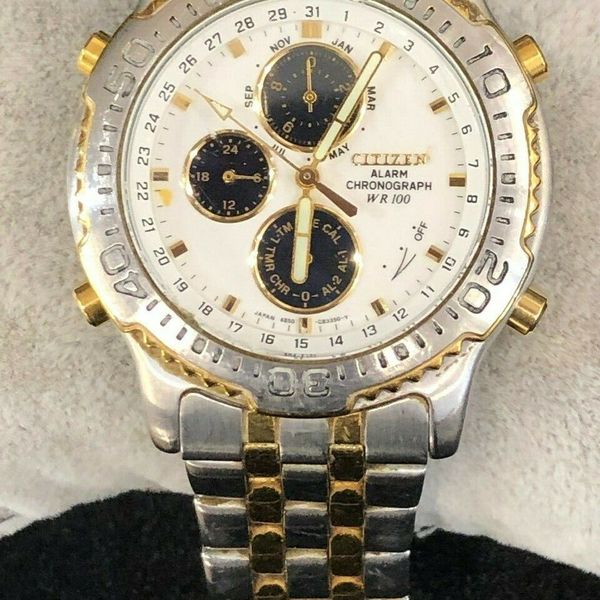 Vintage Men's Citizen 6850-G81406 Chronograph Watch Parts/Repair ...