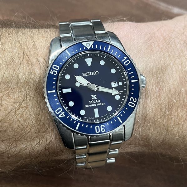 Seiko Prospex Solar Blue Men's Watch - SNE585 - Seiko's BB58 / Black ...