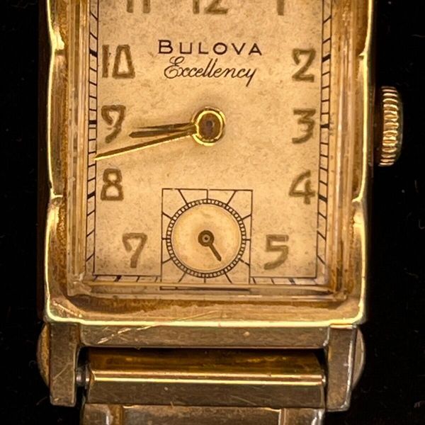 Bulova His Excellency Men's Wristwatch 10k gold filled 21 jewels circa ...