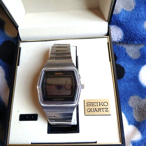 Vintage Digital Seiko Quartz LC Watch Month Date 0139-5019 Original In ...
