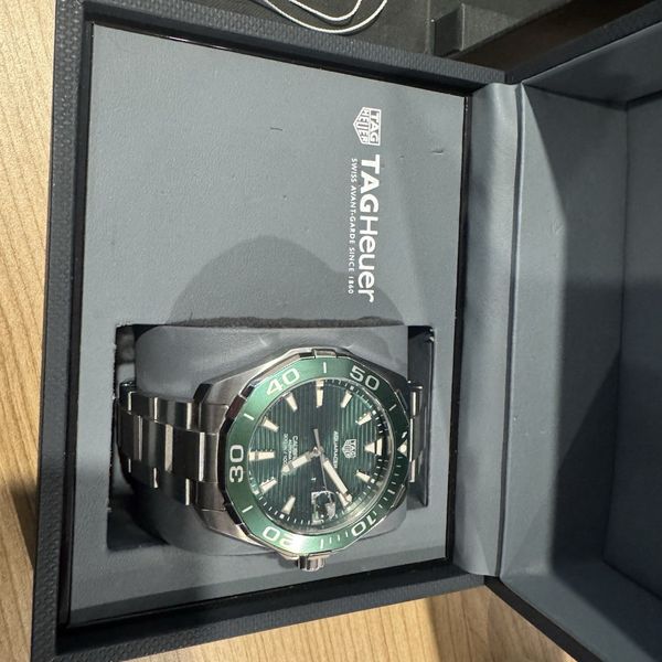 Tag Heuer Aquaracer Hulk WAY201S.BA0927 Automatic Watch Green Dial ...