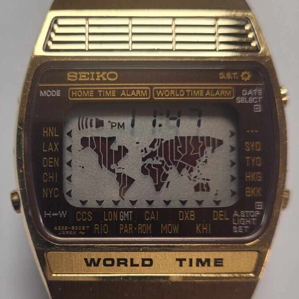 Vintage Seiko A239-5020 World Time Watch | WatchCharts Marketplace