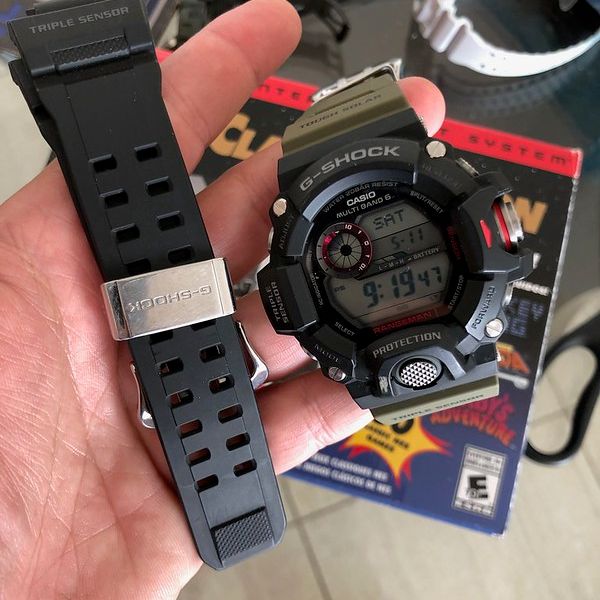 FS: G-Shock Rangeman GW9400 $100 black and green straps | WatchCharts ...